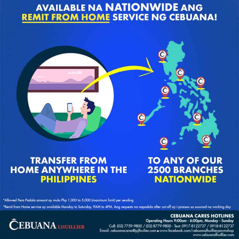 Cebuana Lhuillier makes remittance available at your home • Cebuana ...